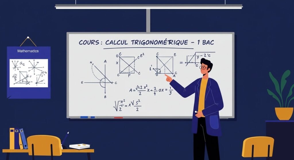Cours : Calcul trigonométrique – 1ère Bac - Bestcours.ma