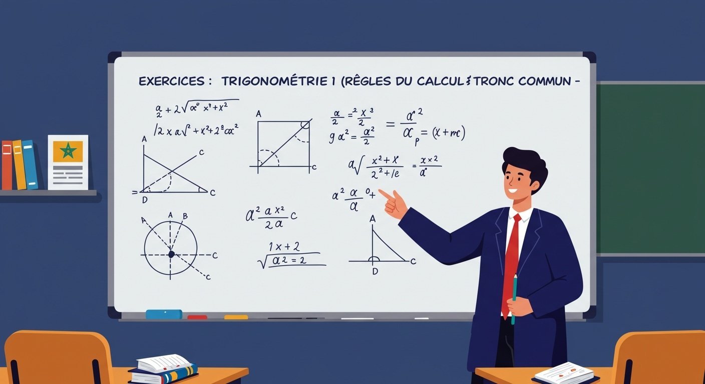 Exercices : Trigonométrie 1 (Règles du calcul trigonométrique) – Tronc ...